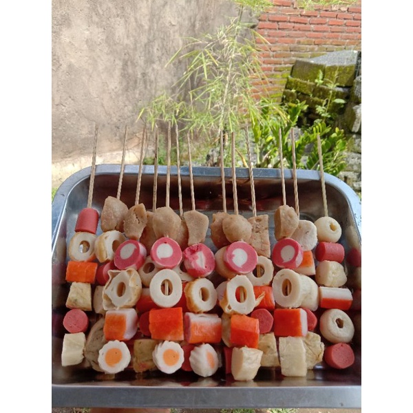 Jual Sate Seafood MIX isi 10 Tusuk FREE Bumbu BBQ Paket Bakaran Enak ...