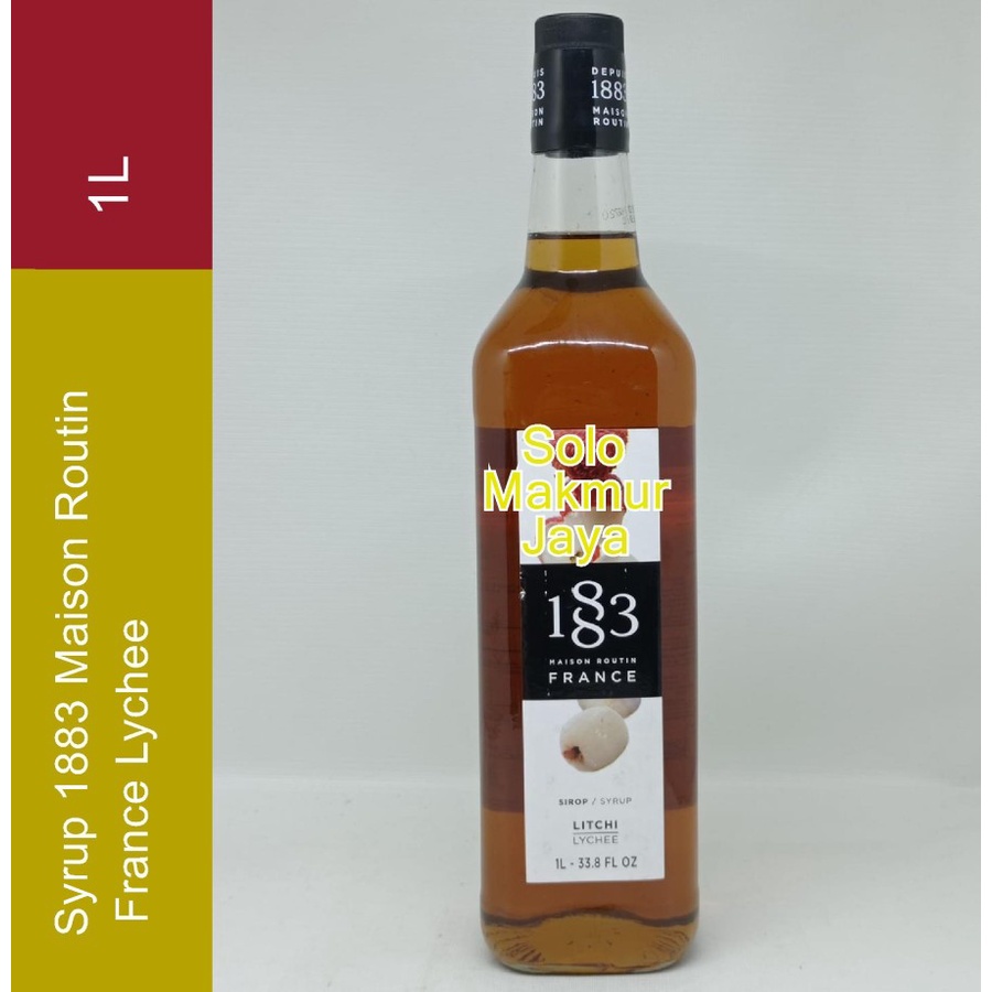 Jual Lychee Syrup Maison Routin 1883 France 1 Liter | Sirup Rasa Leci ...