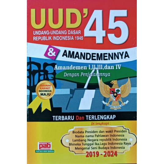 Jual BUKU UUD UNDANG UNDANG DASAR 1945 & AMANDEMENNYA | Shopee Indonesia