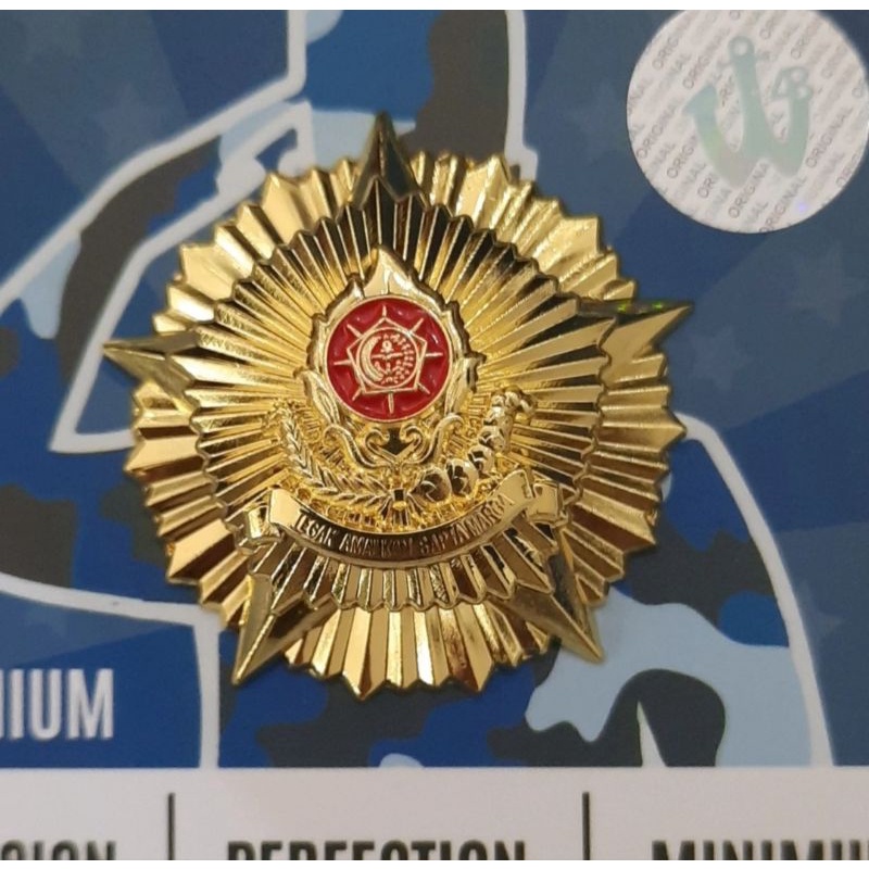 Jual pin sesko tni gold tumpuk | Shopee Indonesia