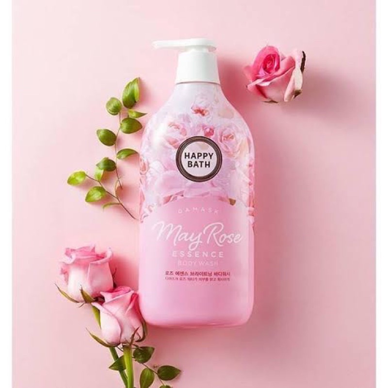 Jual Happy Bath May Rose Brightening Body Wash 900L | Shopee Indonesia