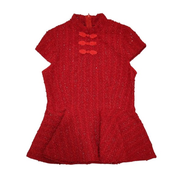 Jual Top Baju atasan Cheongsam Imlek tradisional | Shopee Indonesia