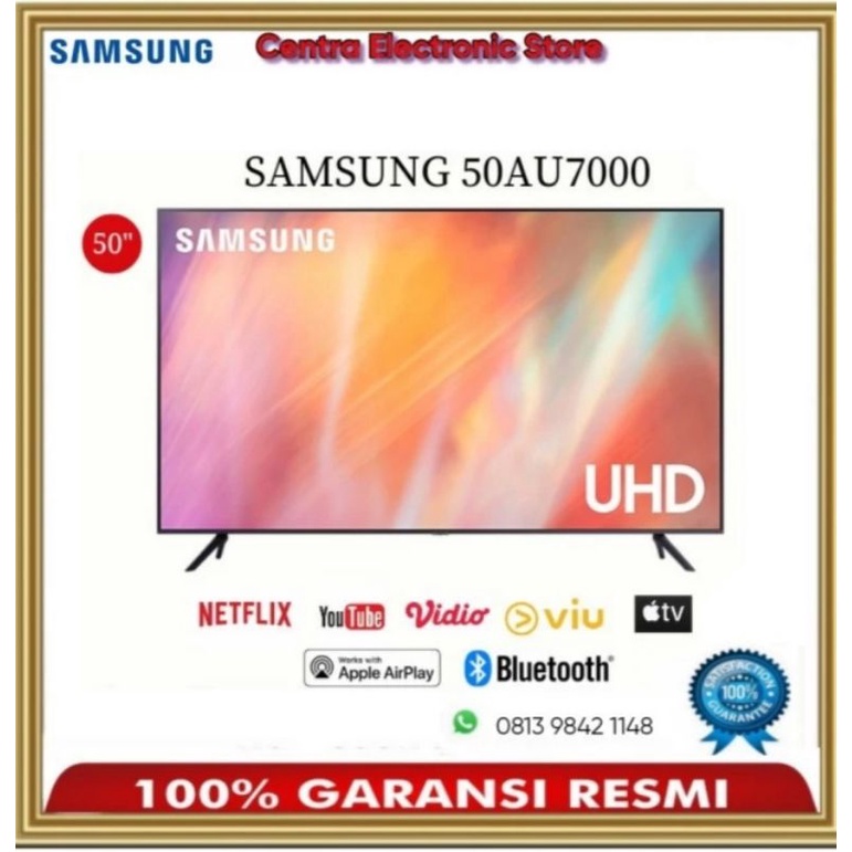 Jual SAMSUNG LED UA50AU7000 - SMART TV LED 50 INCH CRYSTAL UHD 4K 50AU7000 | Shopee Indonesia