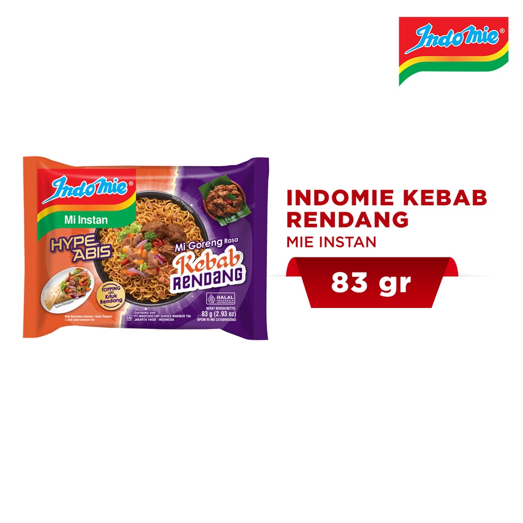 Jual Indomie Hypeabis Kebab Rendang | Shopee Indonesia
