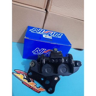 Jual kaliper nissin buat satria 2tak satria lumba 120 RU satria hiu pnp sudh termasuk braketnya ...
