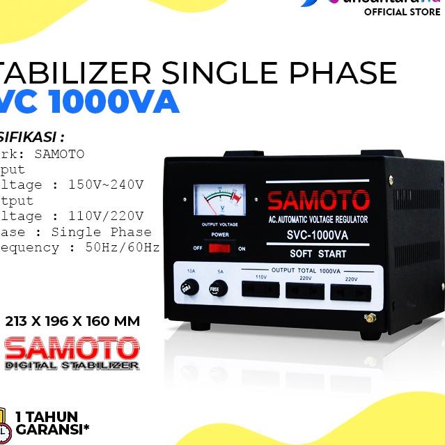 Jual Rekomendasi Stabilizer Listrik Digital 1000VA Samoto Stabilizer ...