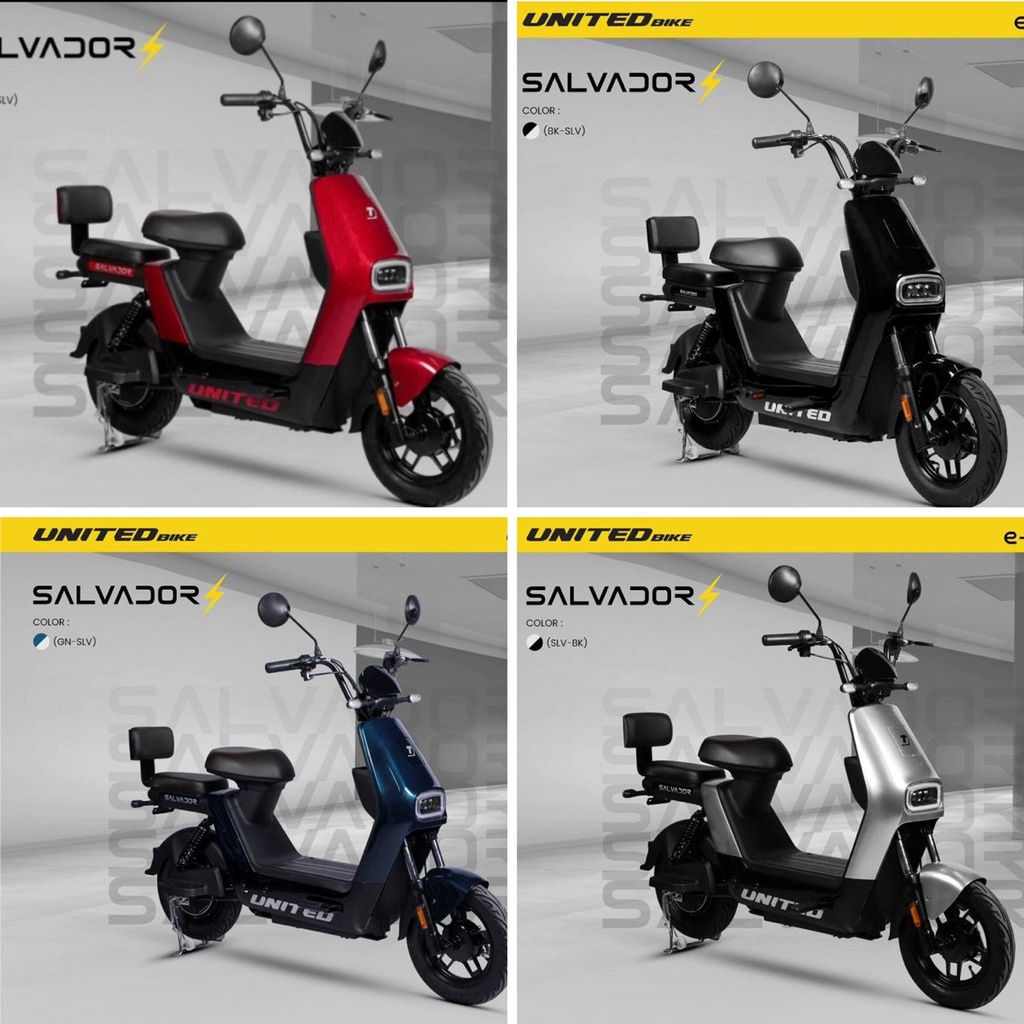 Jual GOSEND Sepeda Listrik Scooter Listrik United Salvador | Shopee ...