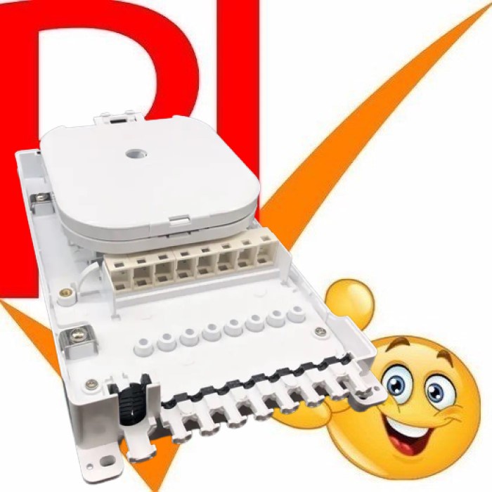 Jual OTB Wall 8 Core SC Weatherproof Outdoor Roset 8c FTTH Distribution ...