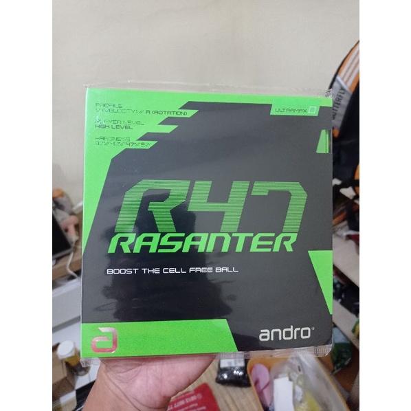 Jual KARET TENIS MEJA ANDRO RASANTER R47 GREEN ORIGINAL | Shopee Indonesia