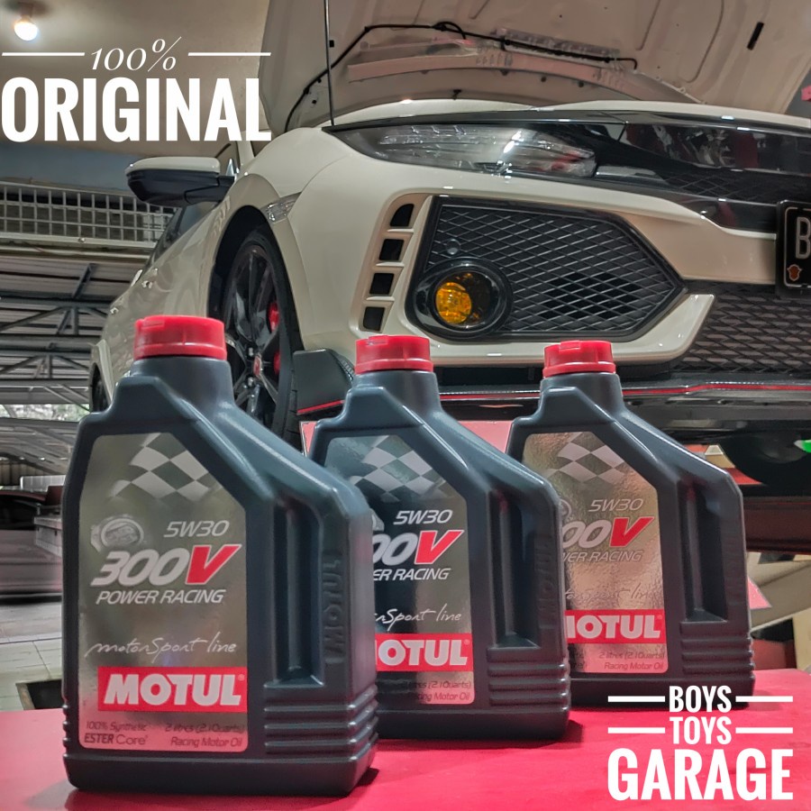 Jual Oli Racing Motul 300V Power Racing 5W30 2 Liter per Botol 100% Original | Shopee Indonesia
