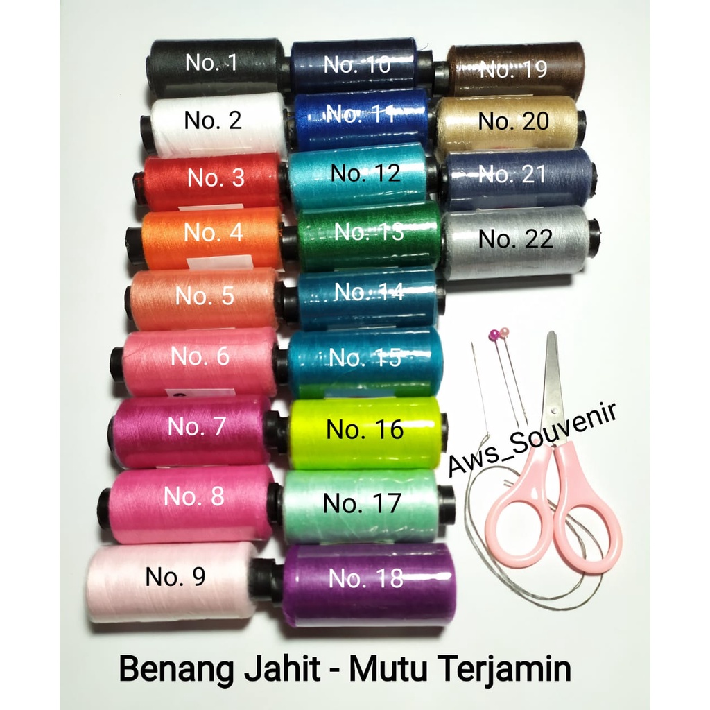 Jual Benang Jahit Mutu Terjamin Panjang 500 Yard | Shopee Indonesia