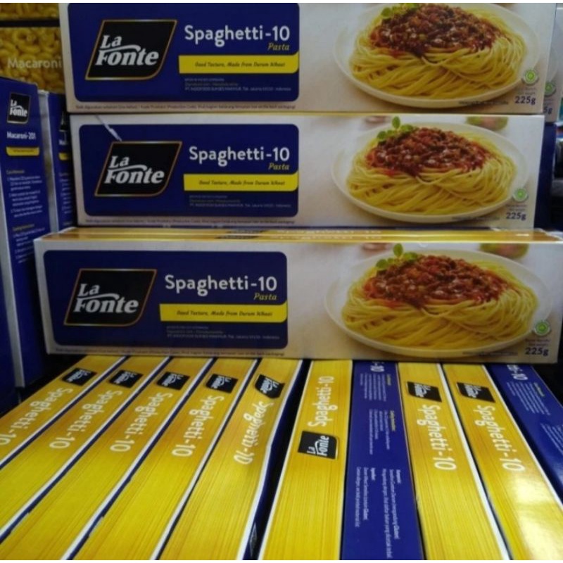 Jual La fonte spaghetti -10 225gr | Shopee Indonesia