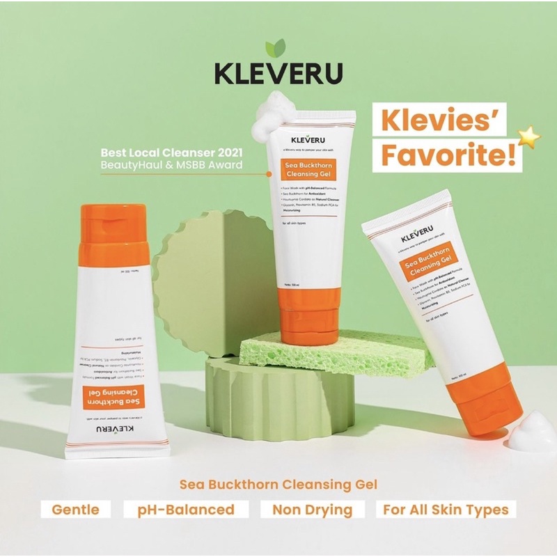 Jual KLEVERU SEA BUCKTHORN CLEANSING GEL (FACE WASH) | Shopee Indonesia