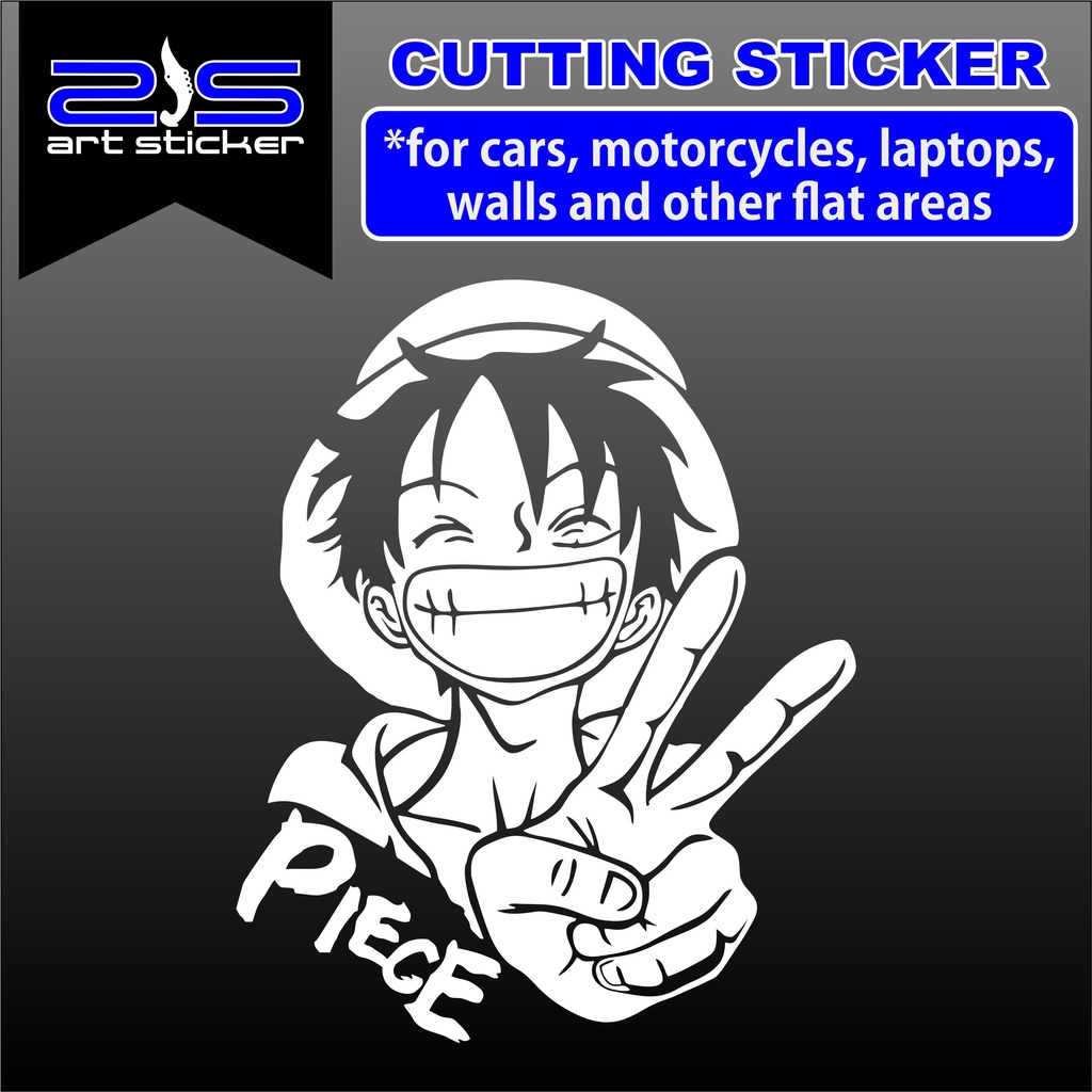 Jual Sticker One Piece Luffy Peace Finger | Shopee Indonesia