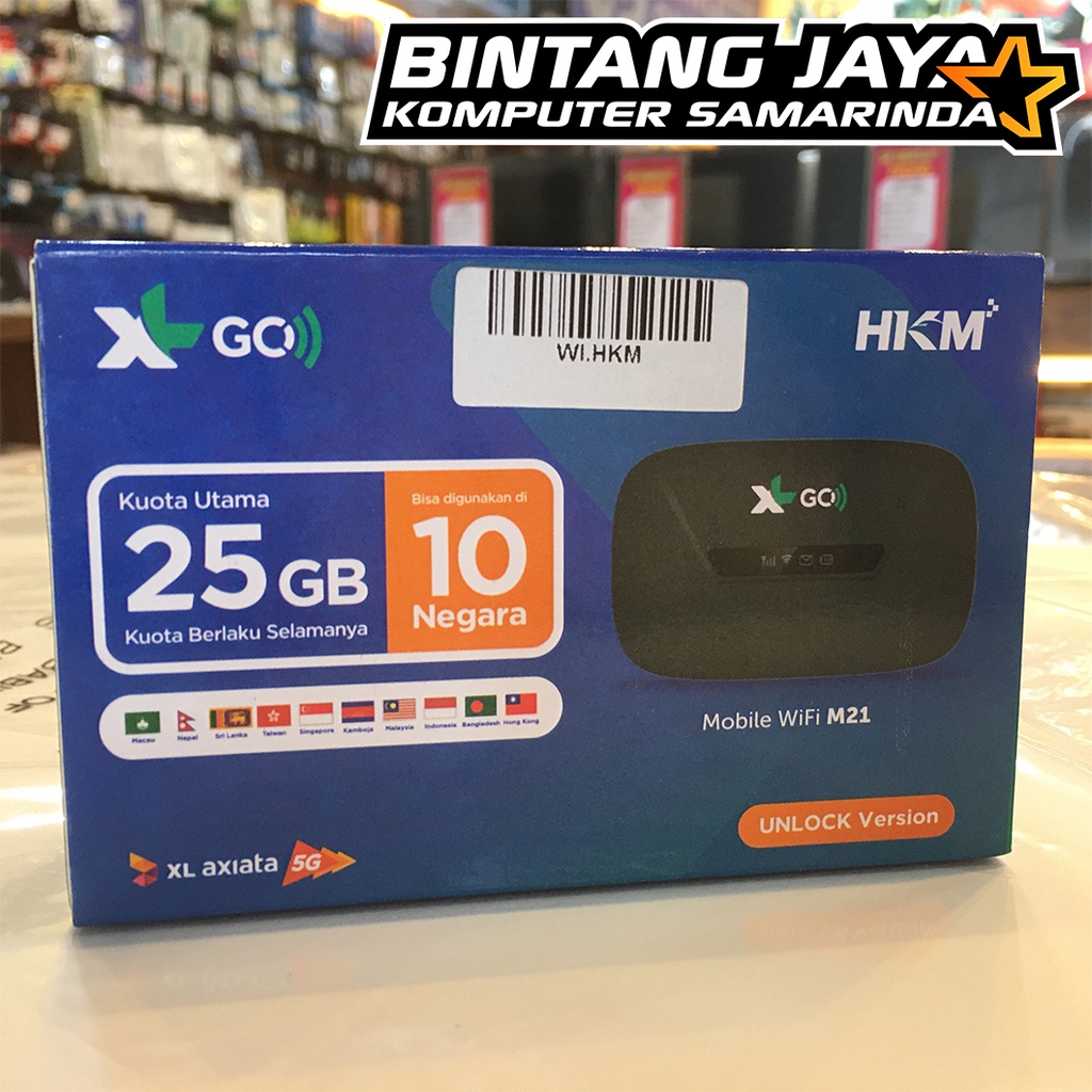 Jual Modem Wifi 4G LTE HKM M21 Unlock Version XL GO IZI | Shopee Indonesia