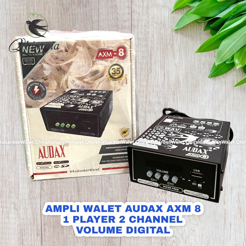 Jual Ampli Walet Ampli Audax AXM 8 DIGITAL VOLUME Anti Petir 1 Player 2 ...