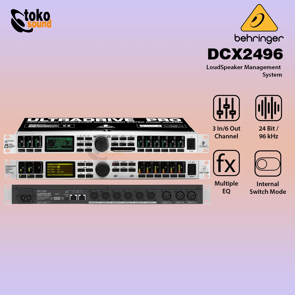 Jual Behringer Ultra-Drive Pro DCX2496 Loudspeaker Management System ...