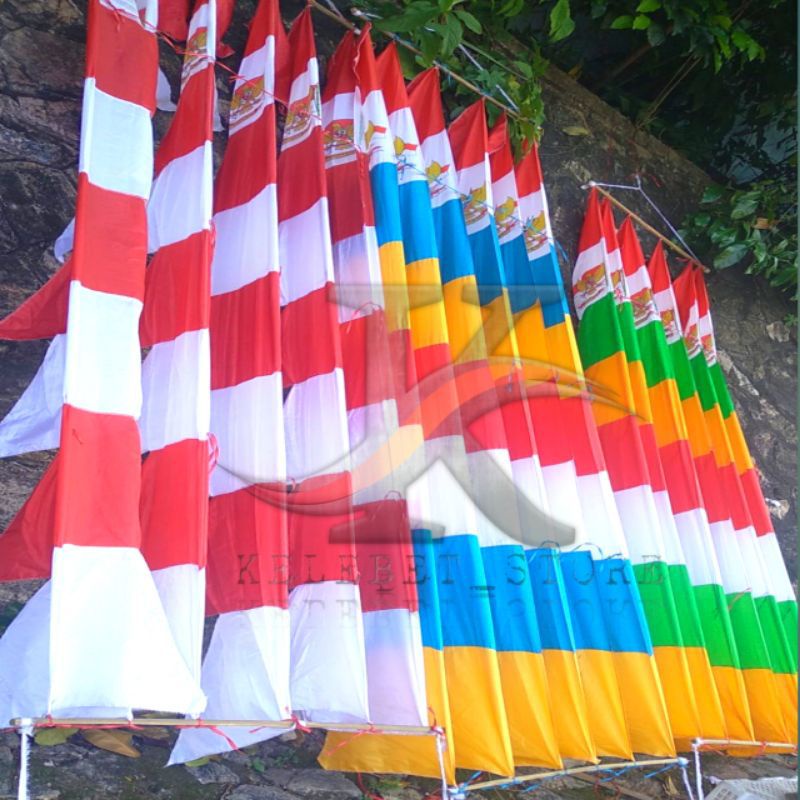 Jual Umbul Umbul Merah Putih Bendera merah putih Bendera umbul Umbul Warna Warni | Shopee Indonesia