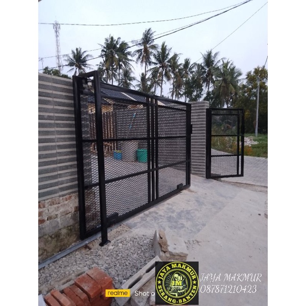 Jual PINTU DORONG PLAT XPANDA PAGAR PINTU DORONG TERBARU PAGAR RUMAH ...