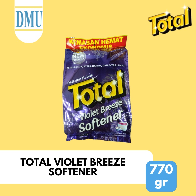 Jual Sabun Detergent Bubuk Total Violet Breeze Softener 770 gr | Shopee ...