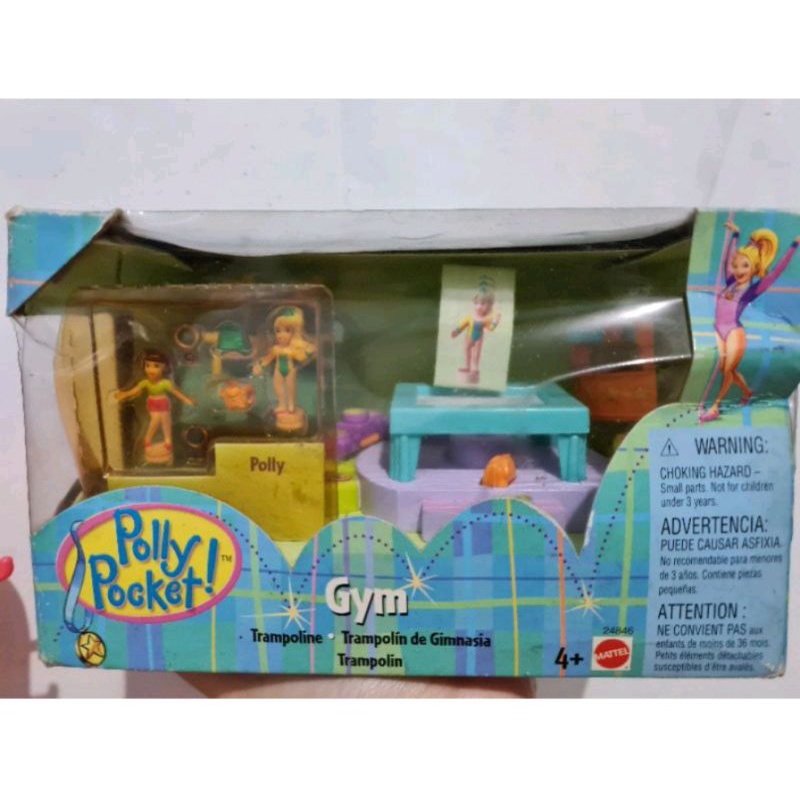 Jual figure playset polly pocket mattel vintage gym trampoline | Shopee ...