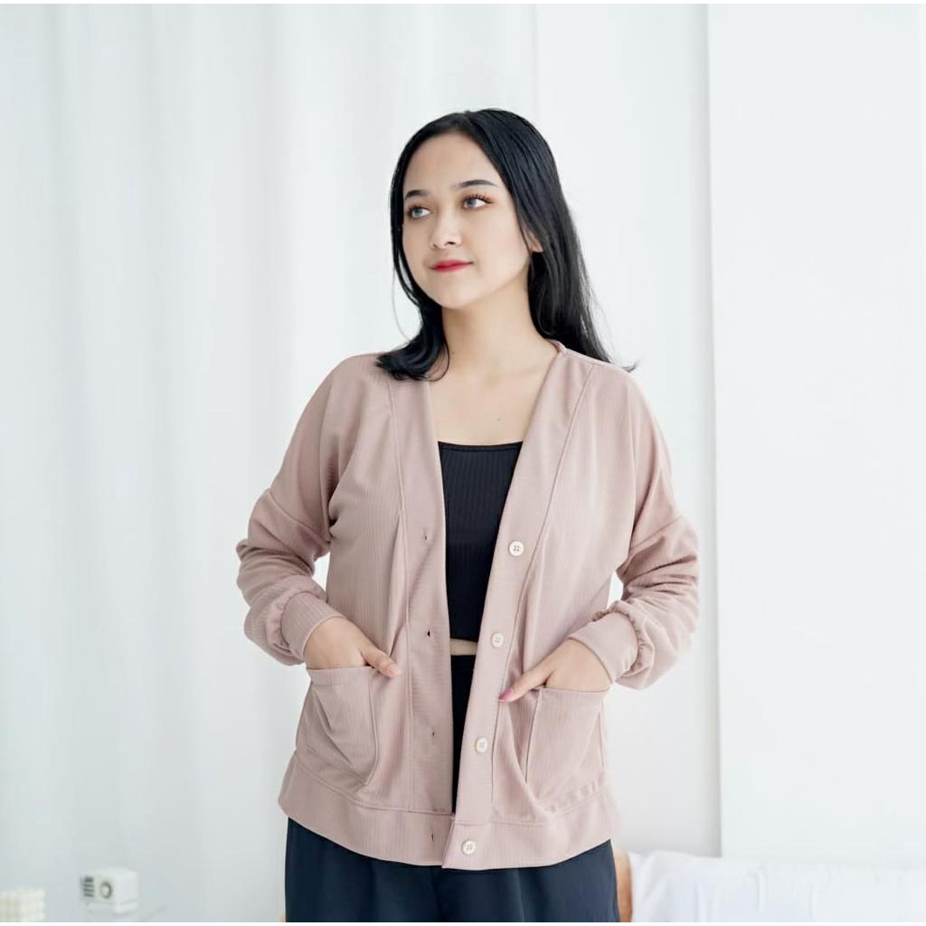 Jual WFS88 Fashion Baju Cardi Wanita Terbaru / SILI APRIL KNIT CARDIGAN / Outer / Busana Luaran ...