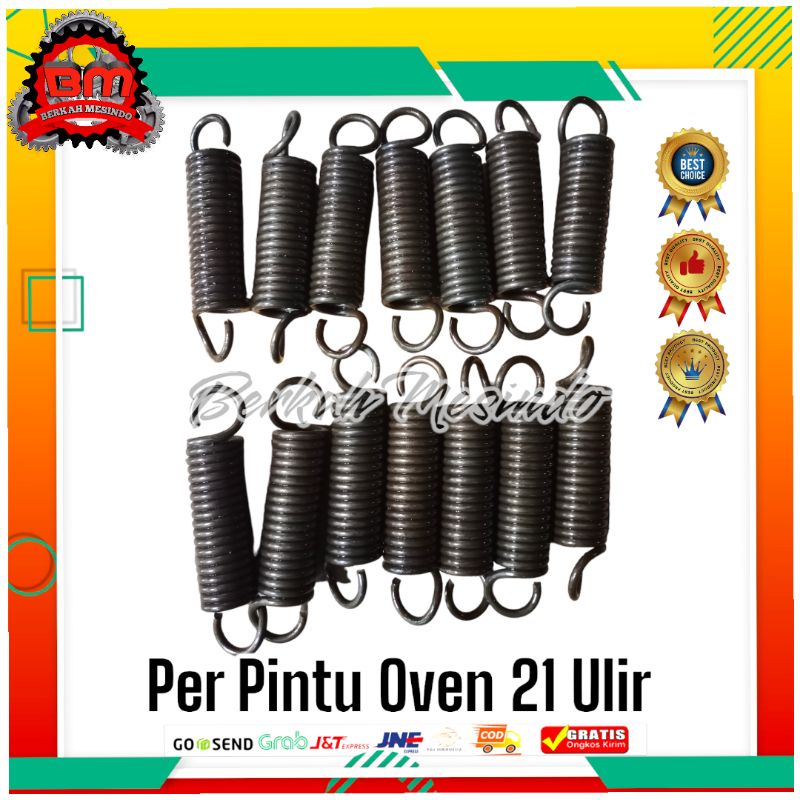 Jual Per / spring penarik pintu oven deck 21 ulir isi 2 | Shopee Indonesia