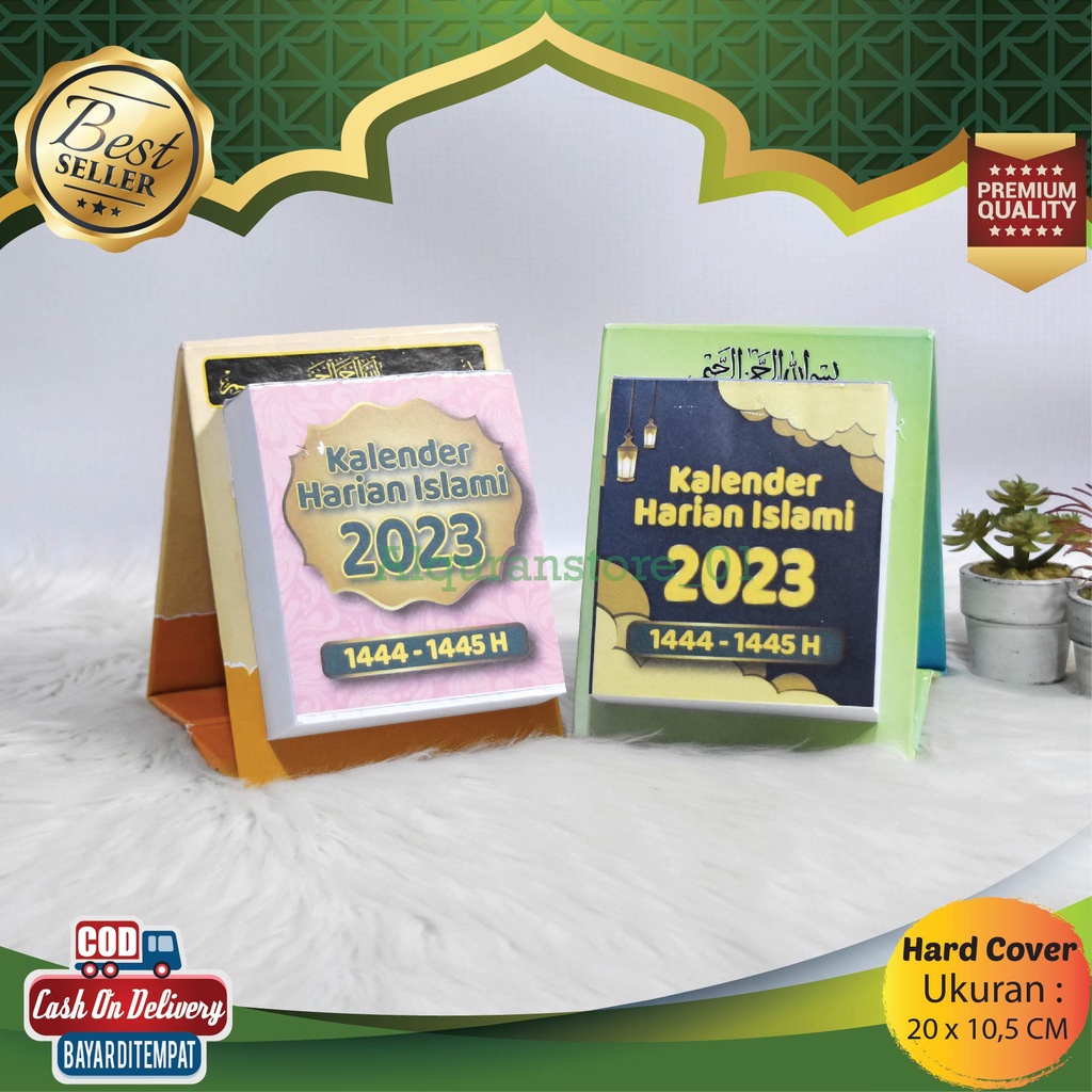 Jual Kalender Harian Islami 2023 1444 Hijriyah , Kalender Meja, Kalender Duduk, Kalender Mini ...