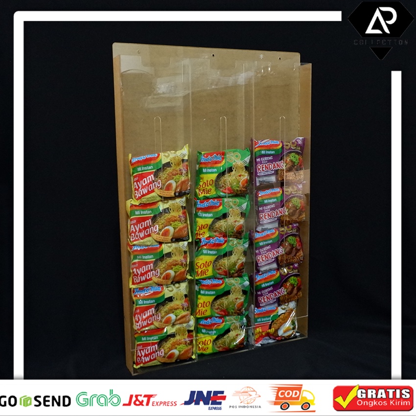 Jual Akrilik Display Mie Instan / Rak Indomie Susun Acrylic | Shopee ...
