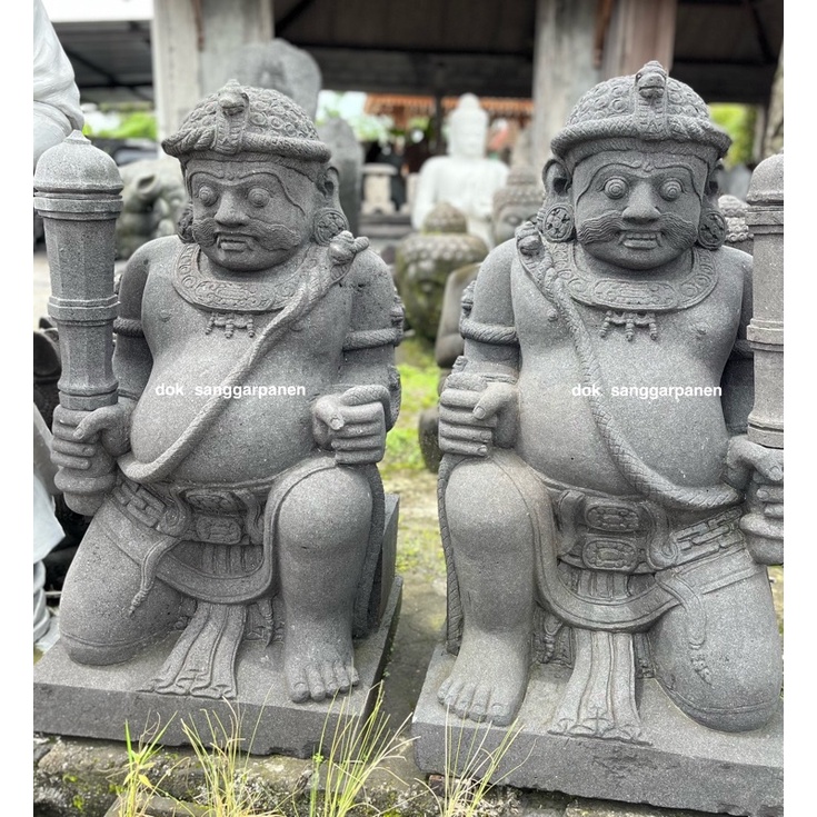 Jual Patung Gupala Dwarapala Batu Candi Batu Hitam Batu Lava tinggi ...