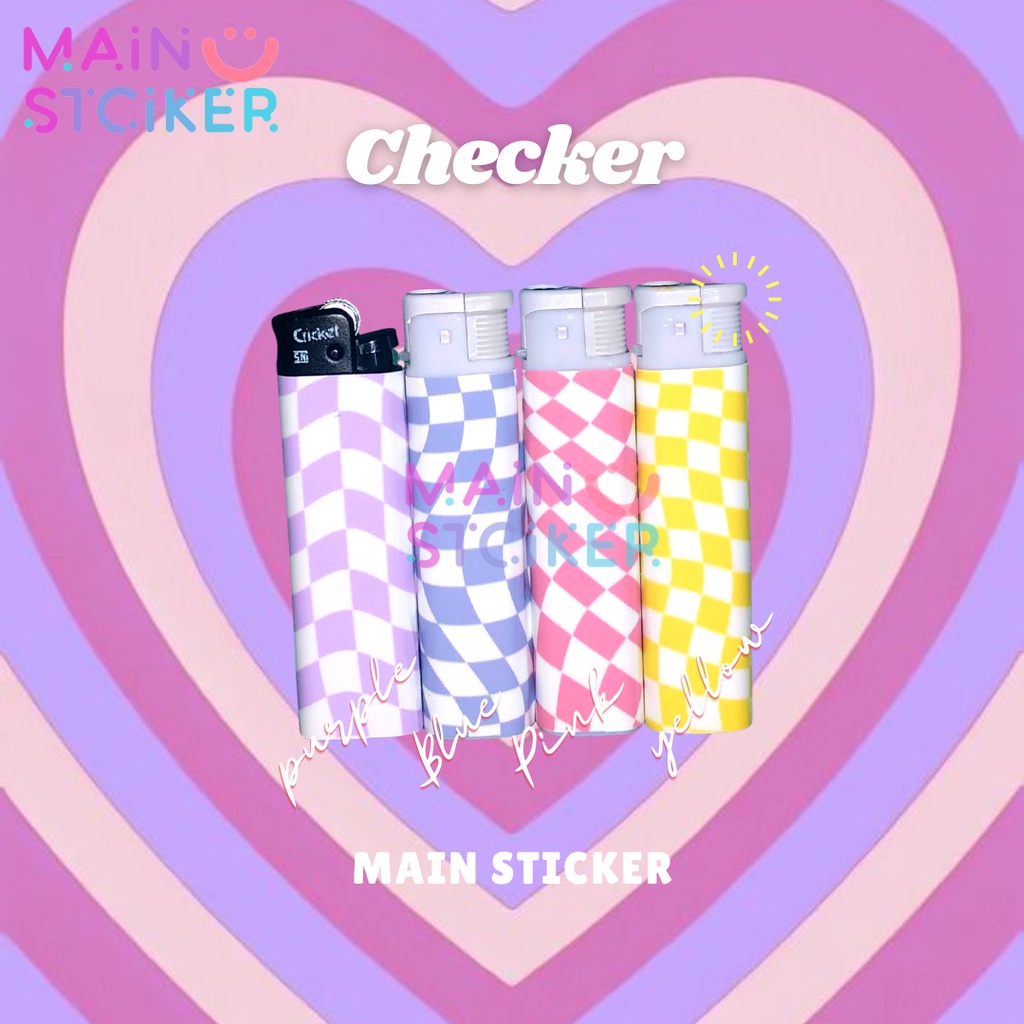 Jual CHECKER - Korek Api Cricket Bara Lighter Pink Aesthetic | Shopee ...