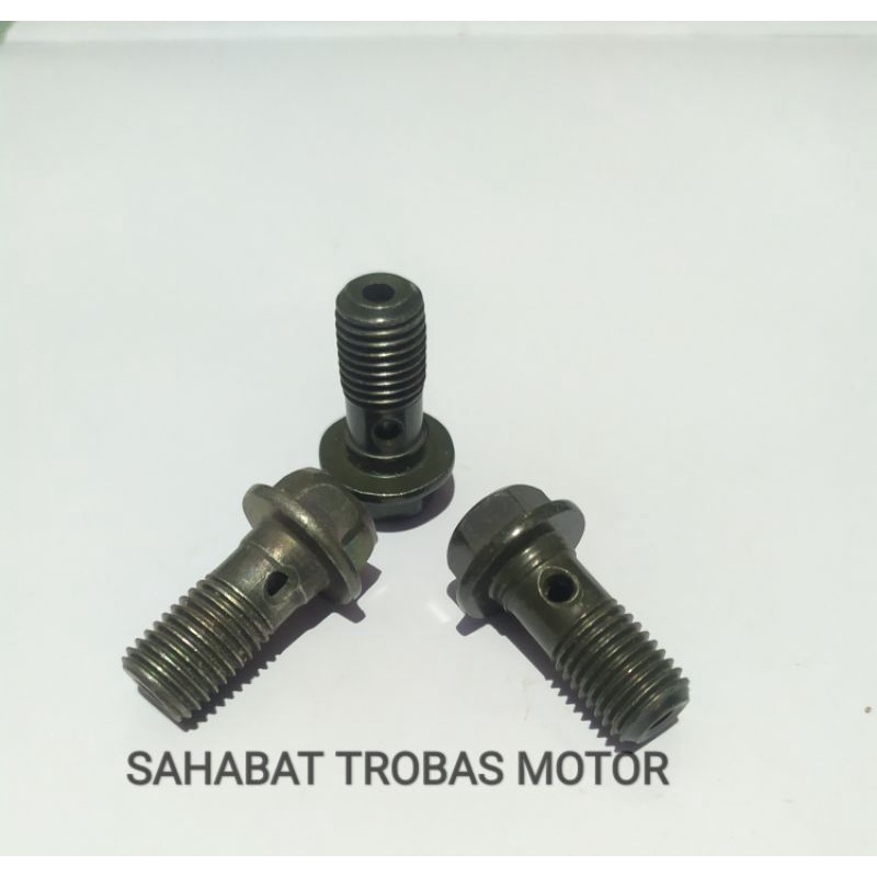 Jual Baut Nepel Selang Master Rem M10 Kunci 14/ Baut Bolong Benjo ...
