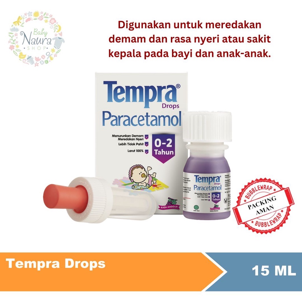 Jual Tempra Drop 15 ml Obat Demam Sakit Gigi Nyeri Paracetamol Bayi ...