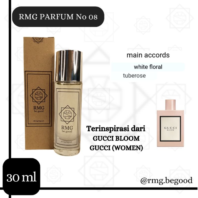 Jual Parfum RMG No 08 Terinspirasi dari BLOOM WOMEN | Shopee Indonesia