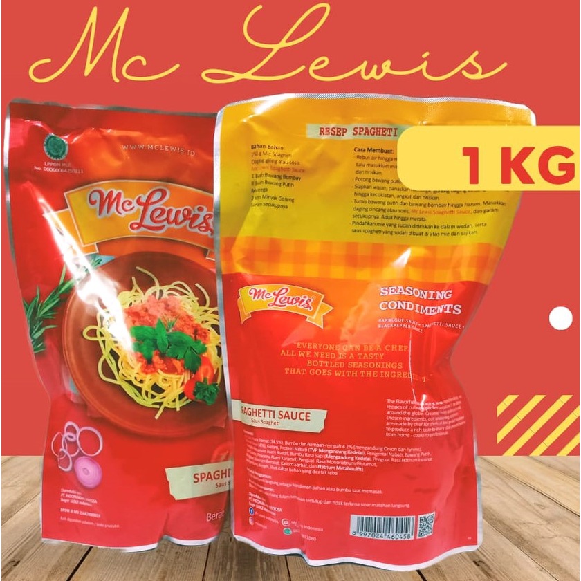 Jual Mc Lewis Sauce Saus Saos Spaghetti Spageti Spagetti bolognese 1 kg ...