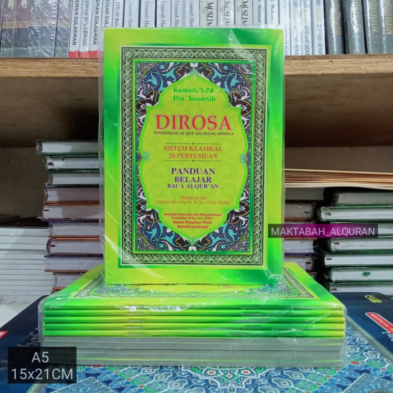 Jual BUKU DIROSA PENDIDIKAN AL QUR'AN ORANG DEWASA A5 SC TK TPA ...