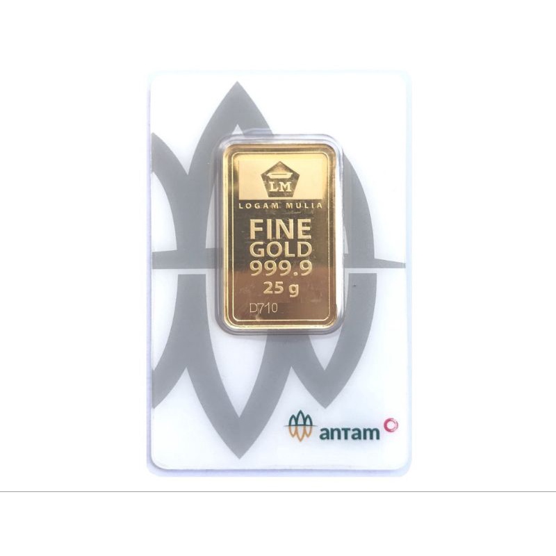 Jual Logam Mulia 24K Antam 25 Gram Press Certi Eye | Shopee Indonesia