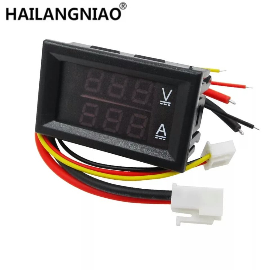 Jual Digital DC Voltmeter 0-100V Ammeter 10A LCD Display Digital ...
