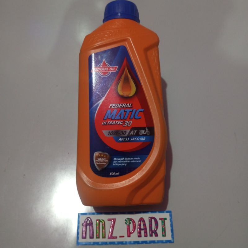 Jual (NEW) Oli Federal Ultratec 10W-30 Matic 800ML | Shopee Indonesia