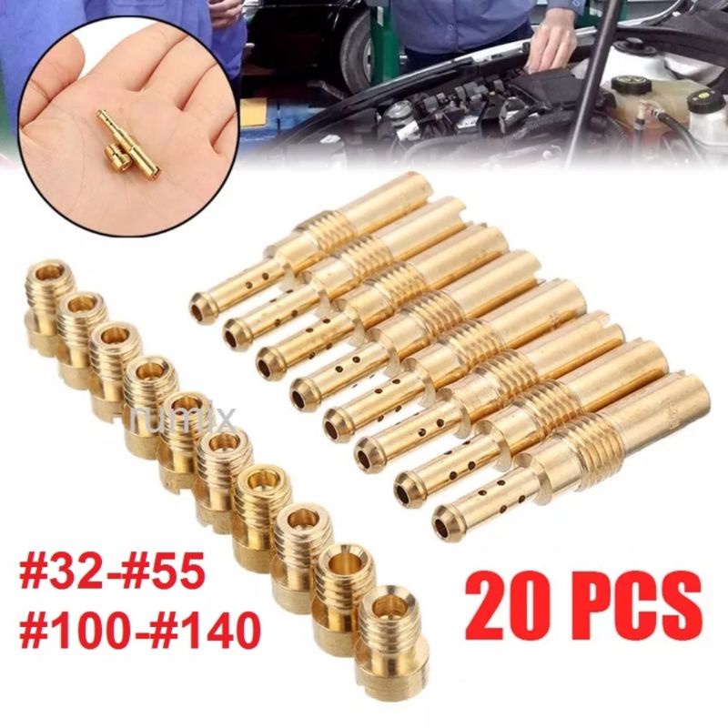 Jual spuyer mainjet pilotjet pwk - pilot jet main jet set 20pcs karburator pwk | Shopee Indonesia