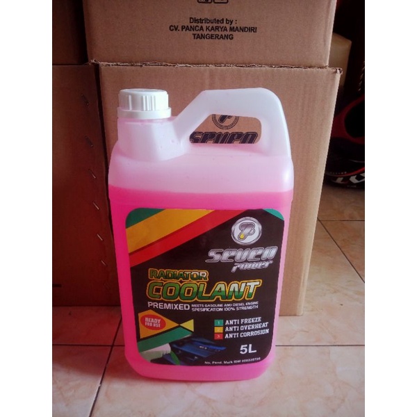 Jual Air Radiator Coolant water 5L warna merah | Shopee Indonesia