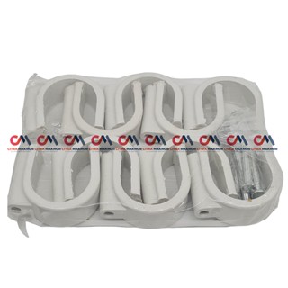 Jual Klem Tembok Pipa AC bahan PVC Plastik 1 2 Pk Paku Clamp Kleman ...