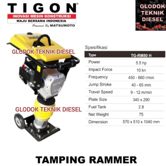 Jual Stamper Kuda Honda Model Mikasa / Pemadat Tanah Honda Original ...