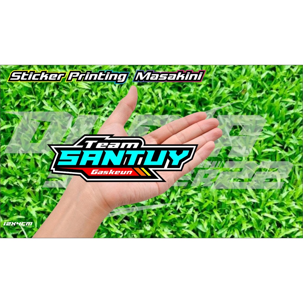 Jual Sticker Printing Masa kini / Sticker Viral Termurah / Team santuy ...
