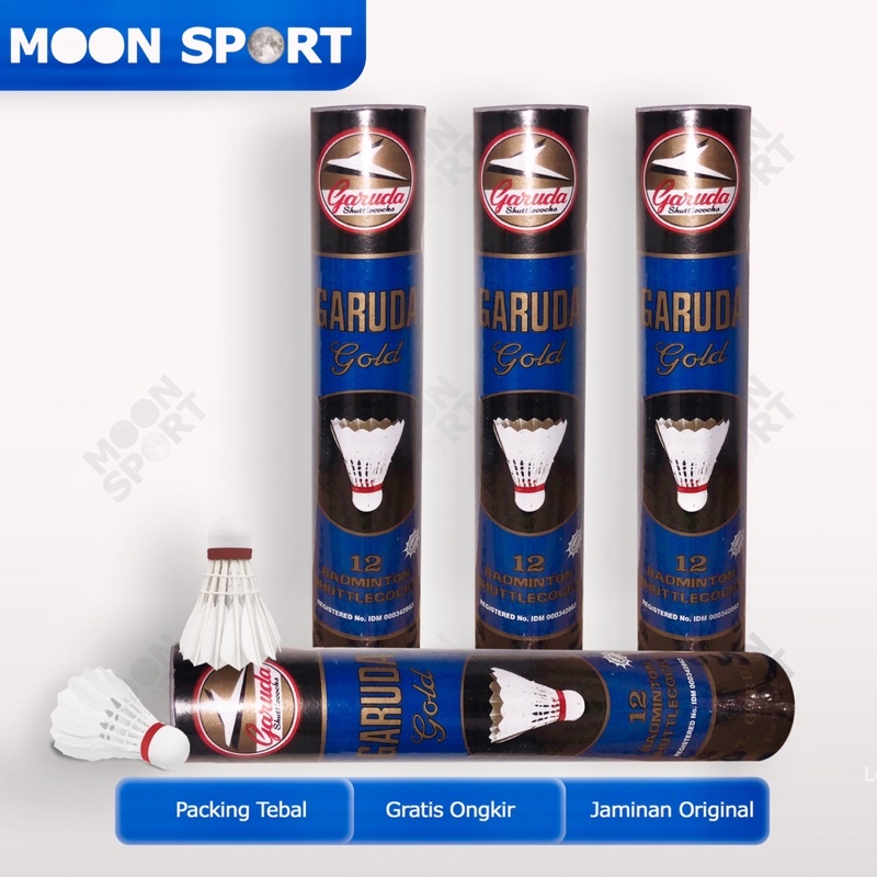 Jual Shuttlecock Garuda Gold Biru Original | Kok Garuda International ...