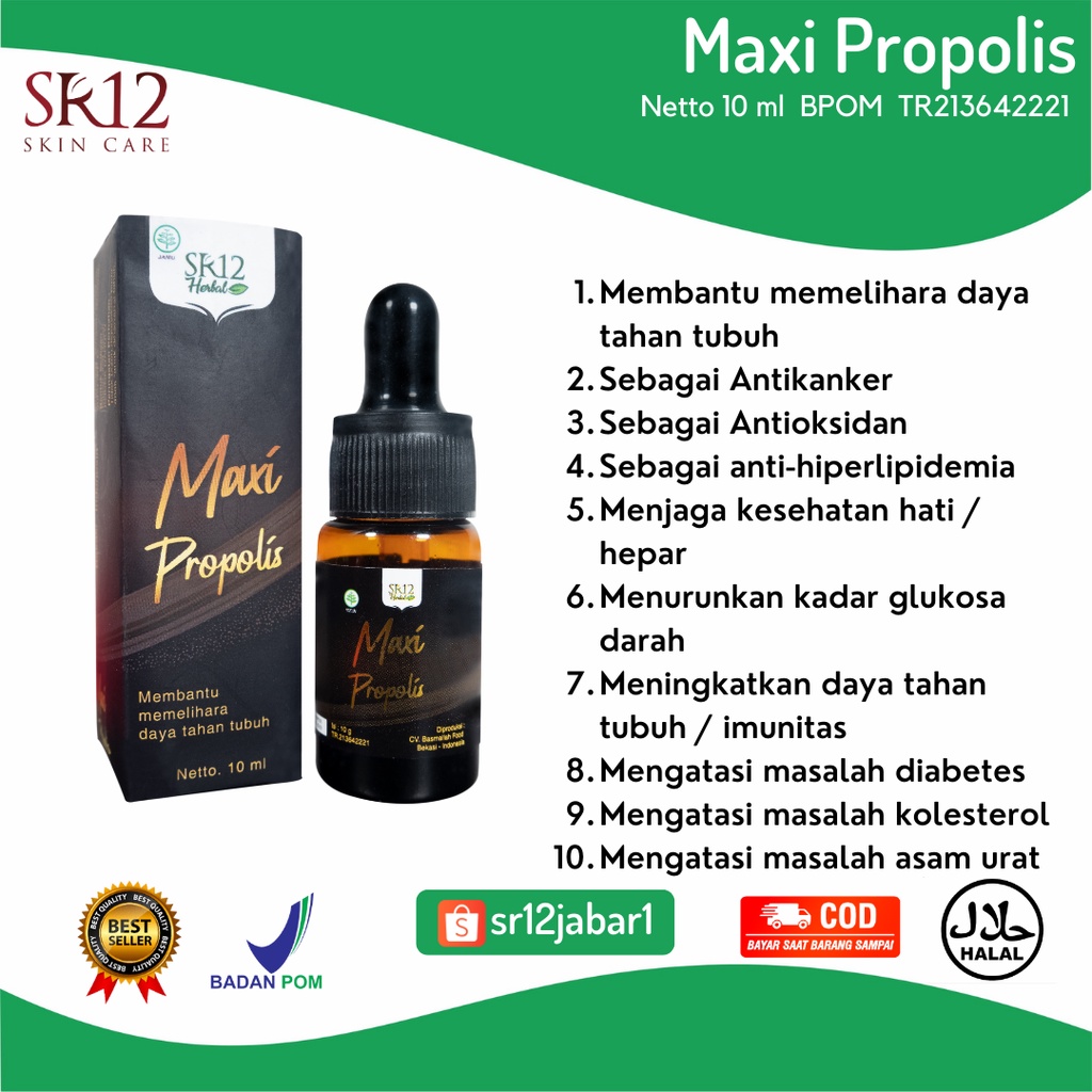 Jual Maxi Propolis SR12 / propolis / maxi / cairan lebah / produk lebah ...