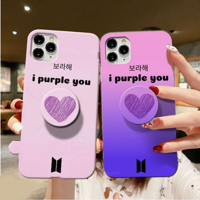 Jual Case HP BTS Motif I Purple U Premium Material Ready Semua Tipe HP ...