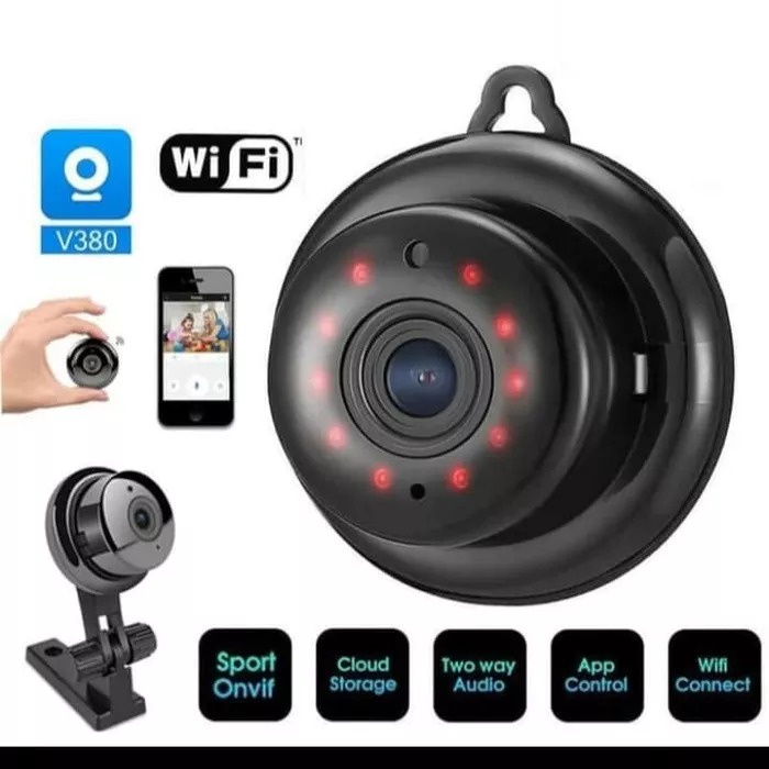 Jual Smart IP Camera V380 Wifi Wireless Spy Kamera PengintaiPengawas ...