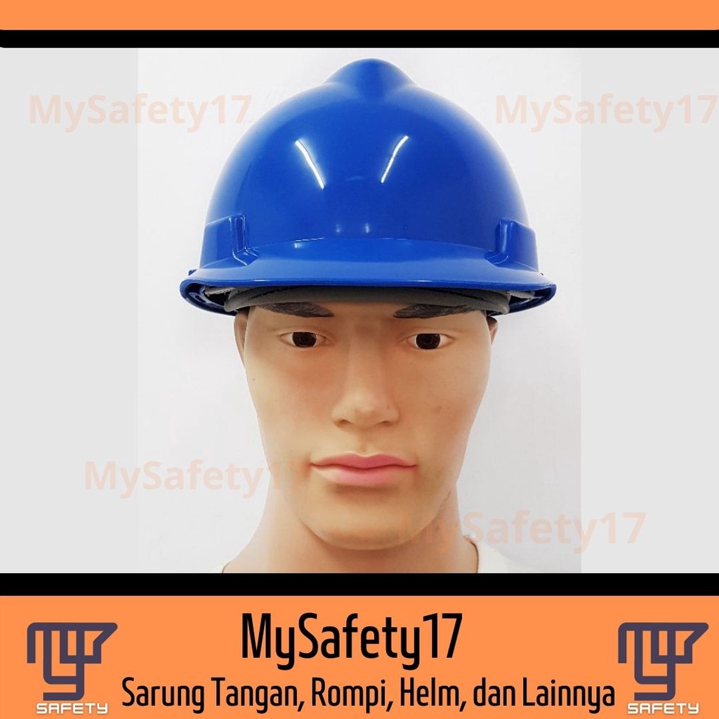 Jual HELM SAFETY MSA LOKAL + FASTRACK SNI ORI PROYEK HELMET - BIRU ...