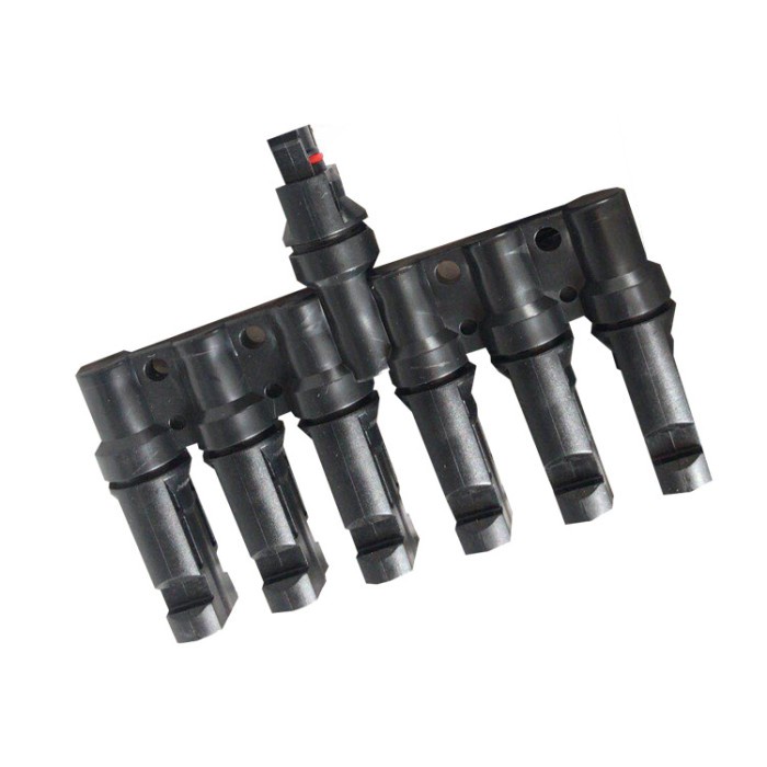 Jual MC4 DC Connector T6 IP67 Konektor 6 in 1 Cabang 6 Soket Solar ...